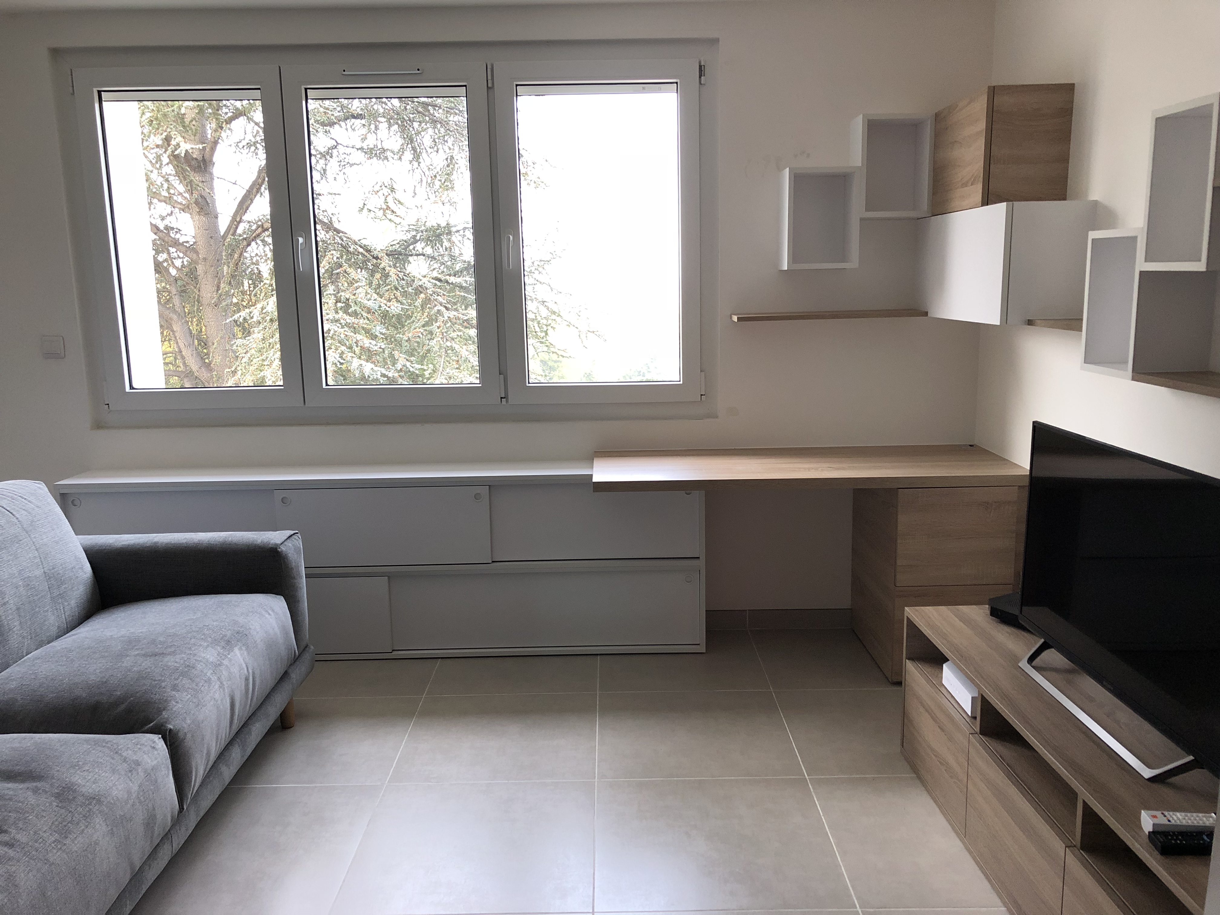 Conception de mobilier sur mesure dans un appartement à Lyon 2 - Vertinea